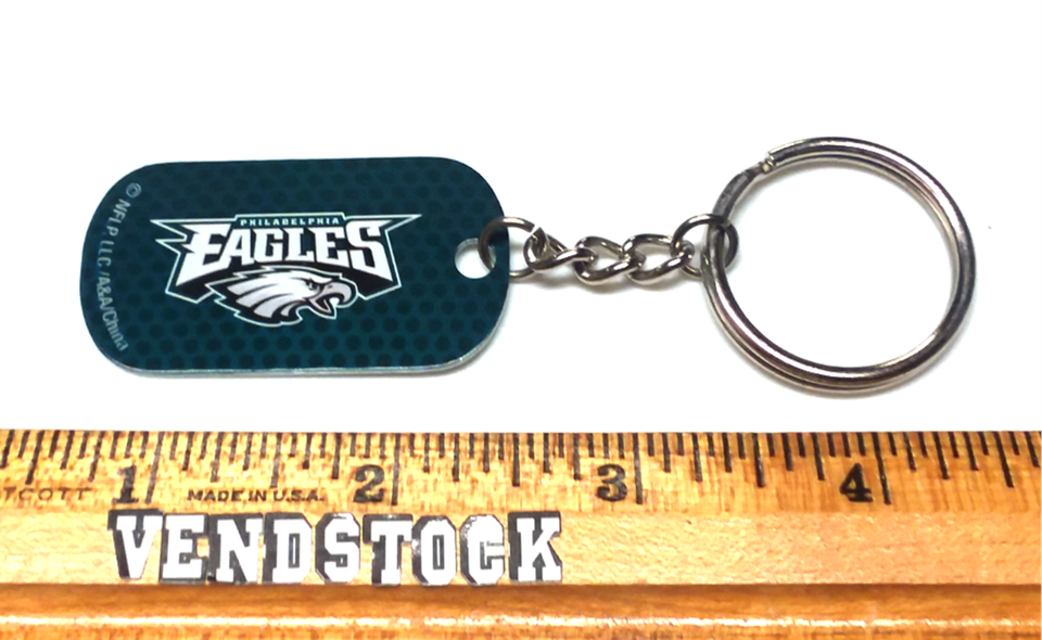 PHILADELPHIA EAGLES METAL KEYCHAIN PULL NEW LICENSED NFL FOOTBALL CHARM ...