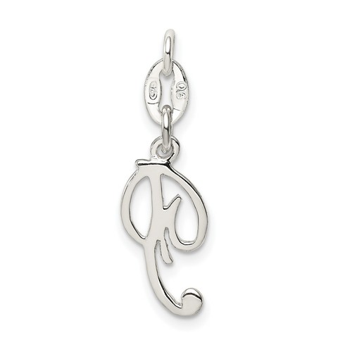New Sterling Silver Initial P Charm 8 X15mm Jewerly 15mm x 8mm | eBay