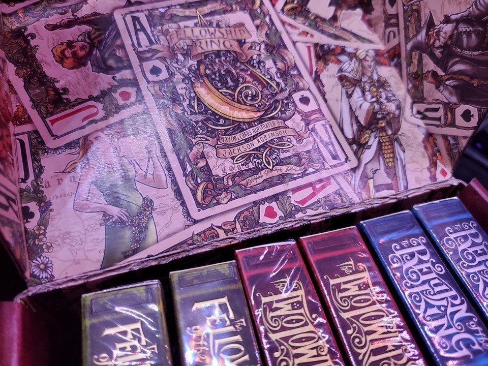Kickstarter Exclusive Kings Wild Lord Of The Rings Playing Cards LOTR ...
