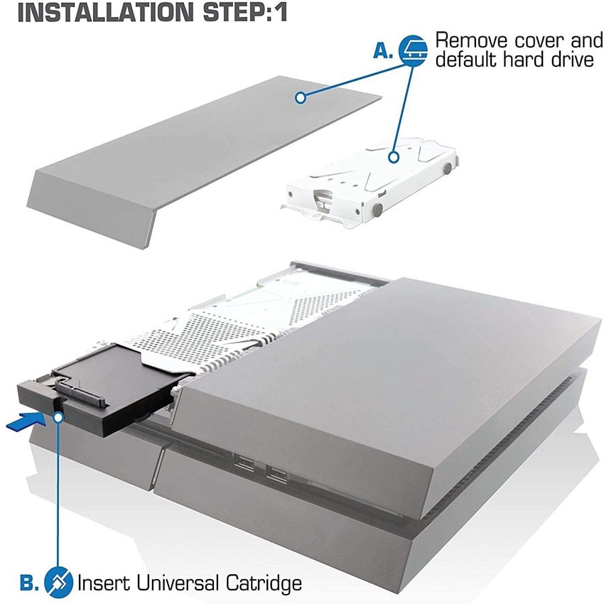 8TB Storage Capacity Data Bank Box For Sony PS4 3.5" External Game Hard ...