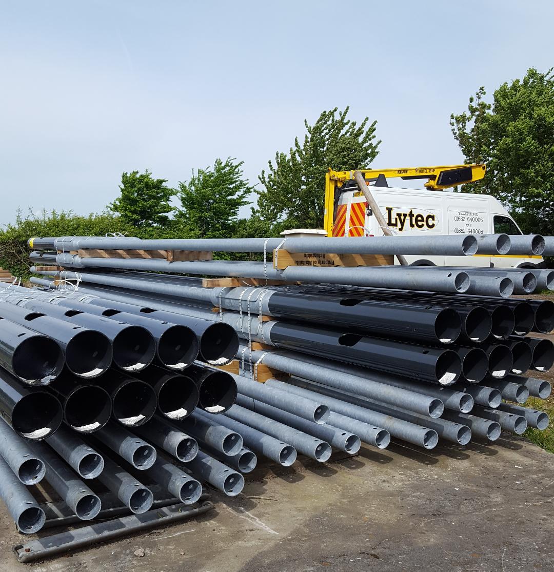 Public Lighting With Pvc Pipes