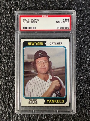 1974 Topps Baseball #398 Duke Sims PSA 8 | eBay