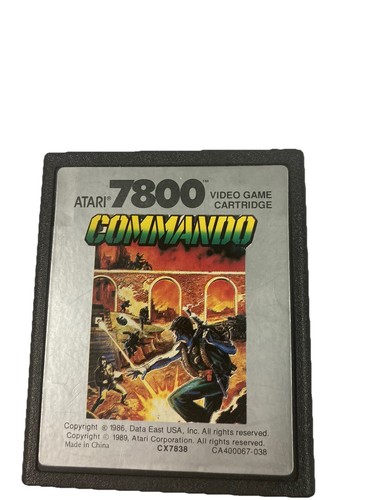 Commando (Atari 7800) *GAME CARTRIDGE ONLY - Rare, Authentic-Tested ...