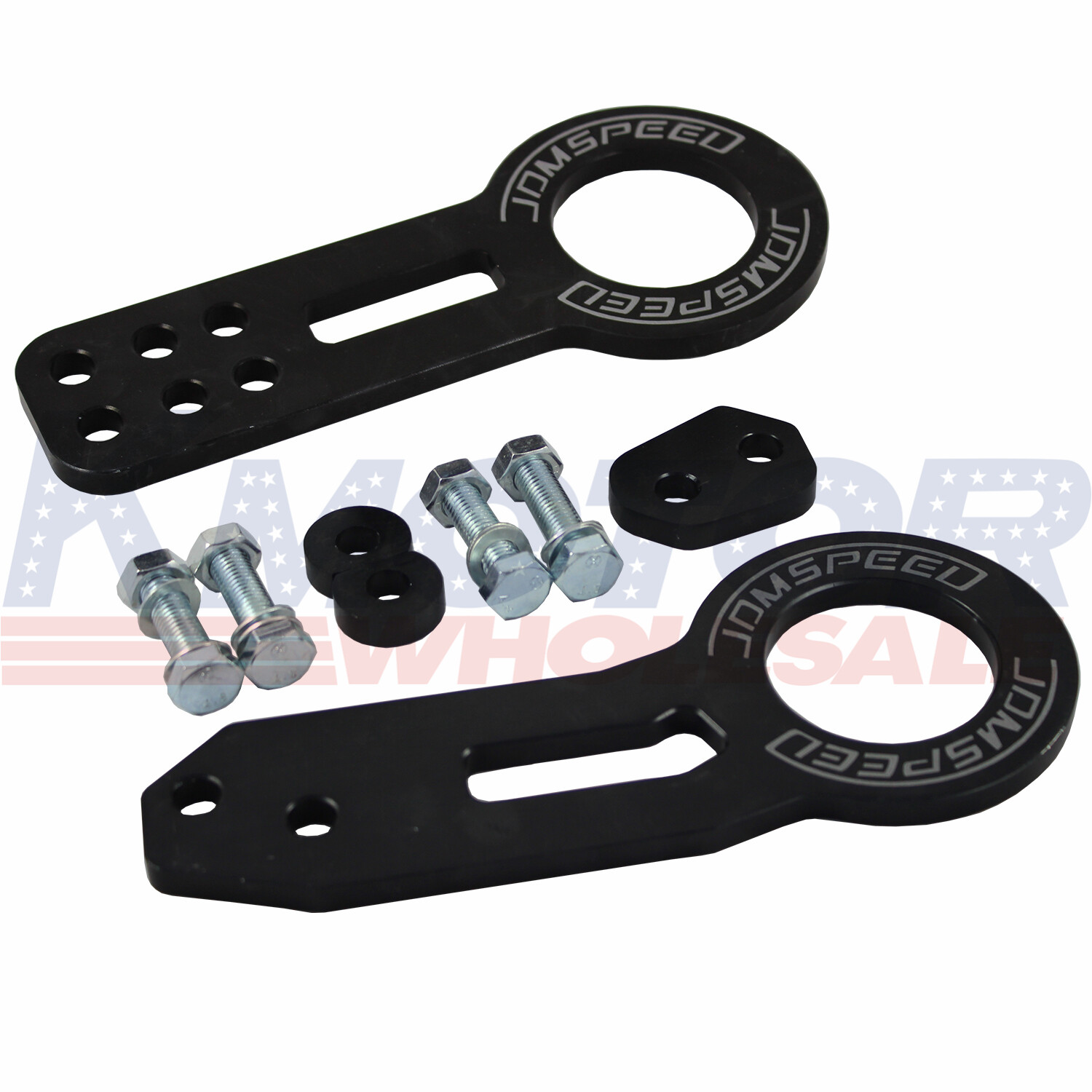Black JDMSPEED High Performance CNC Aluminum Racing Front Rear Tow Hook ...
