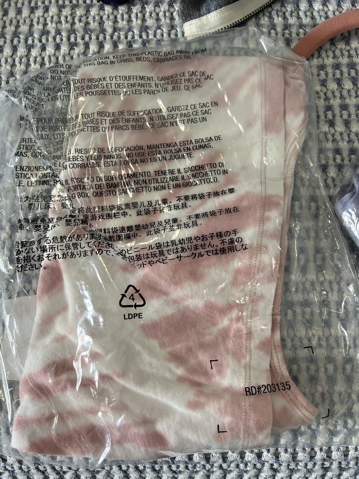 Athleta Women's Organic Daily Tank Top Size 1X Plus Sunburst Pink Tie ...