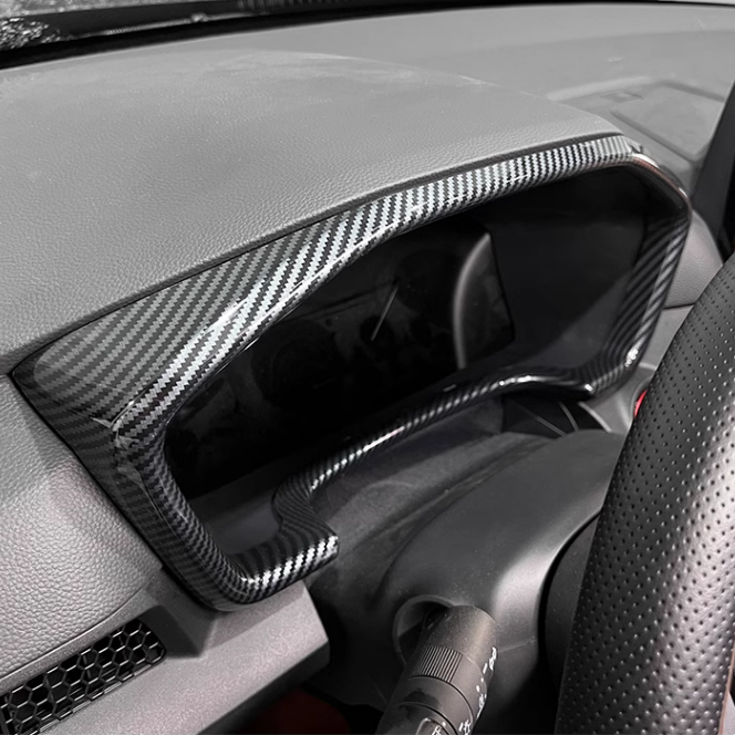 Carbon fiber ABS Dashboard decor frame Trim For 2023 2024 Honda CRV CR ...