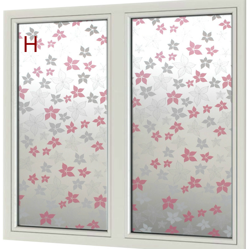 Self-adhesive Glass Film Frosted Opaque Window Sticker Washroom Bedroom ...