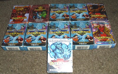 1995~1996 MARVEL OVER POWER CARD GAME Huge Lot of (690) Cards! TREASURE ...