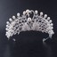 6cm Tall Large Swan Pearl Crystal Wedding Bridal Queen Princess Prom ...
