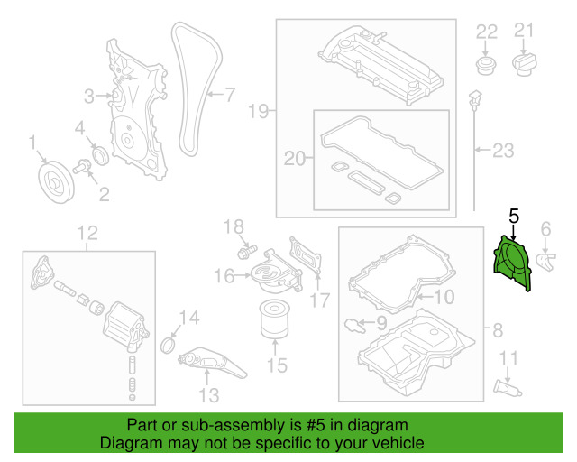 Genuine Mazda MX5 2008-2015 Crankshaft Oil Seal - Rear - LF0111310 for ...