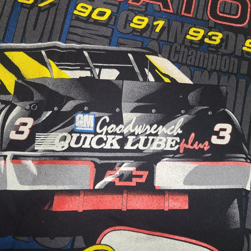 Like New Dale Earnhardt 3 Vintage Sweatshirt 7 Time Men's XXL Black ...