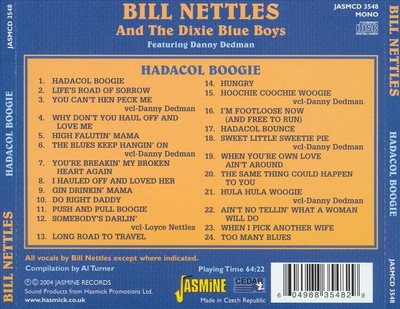 BILL NETTLES & THE DIXIE BLUE BOYS HADACOL BOOGIE NEW CD 604988354829| eBay