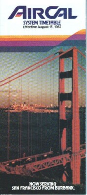 AirCal timetable 1982/08/15 | eBay