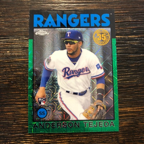 2021 Topps 1986 Chrome Green Anderson Tejeda /99 #86BC-45 Texas Rangers ...