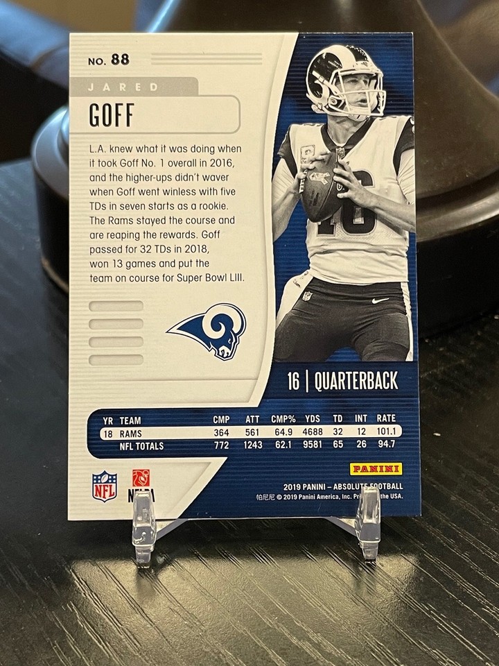 2019 Absolute Jared Goff #88 Spectrum | eBay