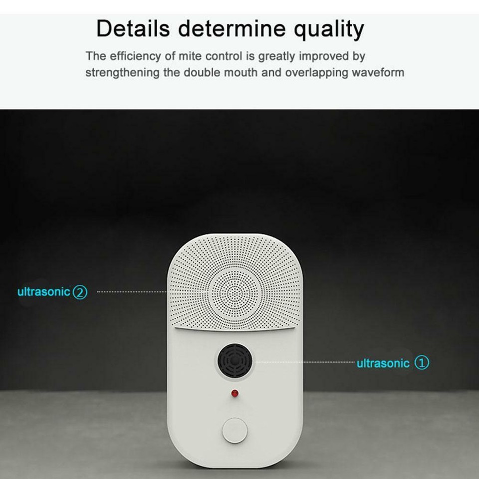Dust Mite Bed Bug Killer Flea and Ant Repeller Ultrasonic Technology ...