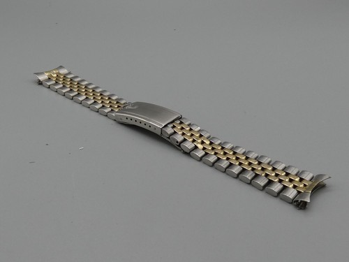 Rolex 19mm 14K Gold & Stainless Steel USA Oval Link Bracelet | eBay