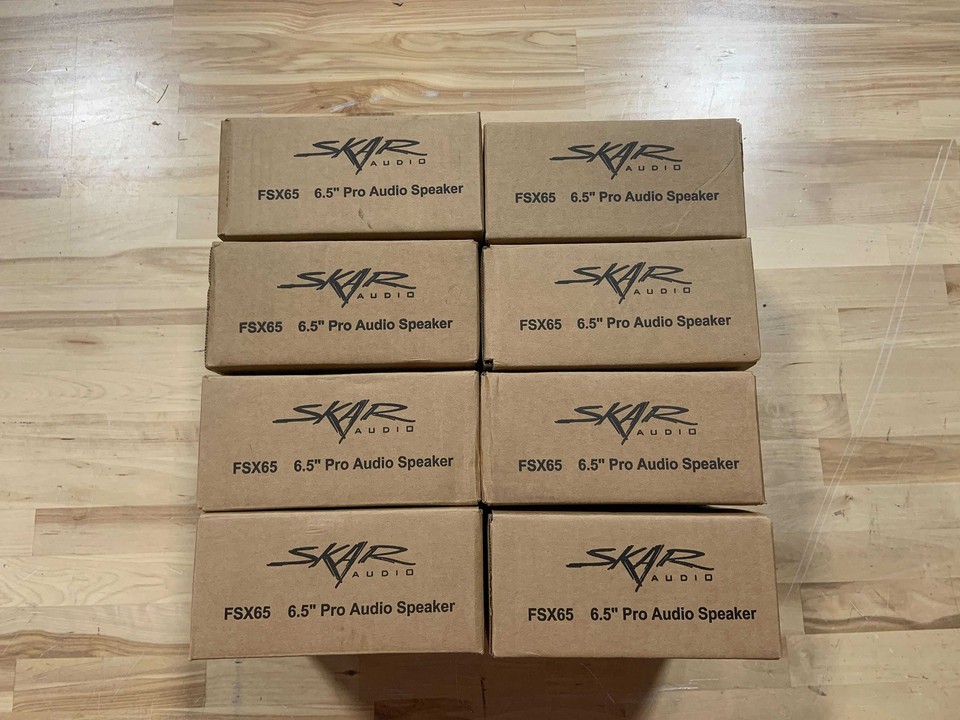 (8) USED SKAR AUDIO FSX65-8 6.5" 400 WATT MAX POWER 8 OHM MID-RANGE ...