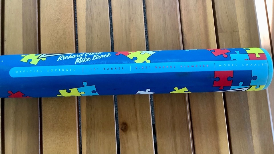 Suncoast Melee 3 Autism Awareness Senior Softball Bat, Balanced, 25 Oz ...