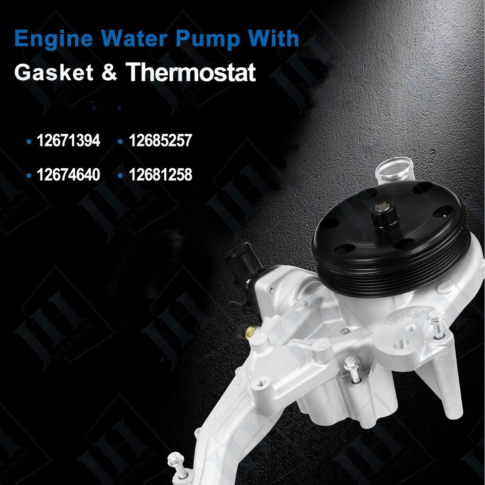 12685257 Engine Water Pump w/Gasket For 2015-20 Escalade Suburban ...