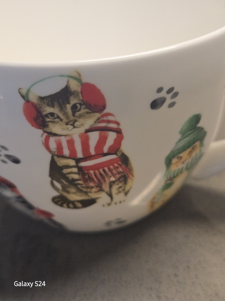 "Hello Winter" - "Cat Coffee Cup", Portobello By Design | eBay