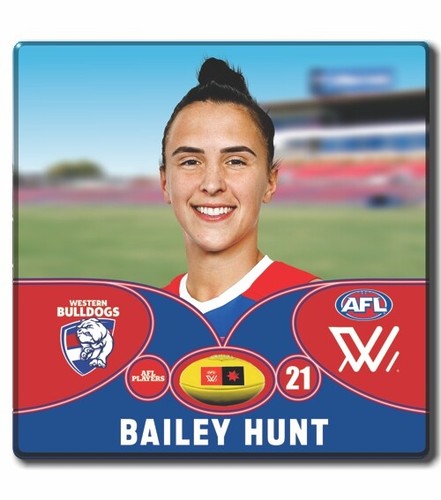 AFLW S8 Western Bulldogs Football Club - HUNT, Bailey | eBay Australia