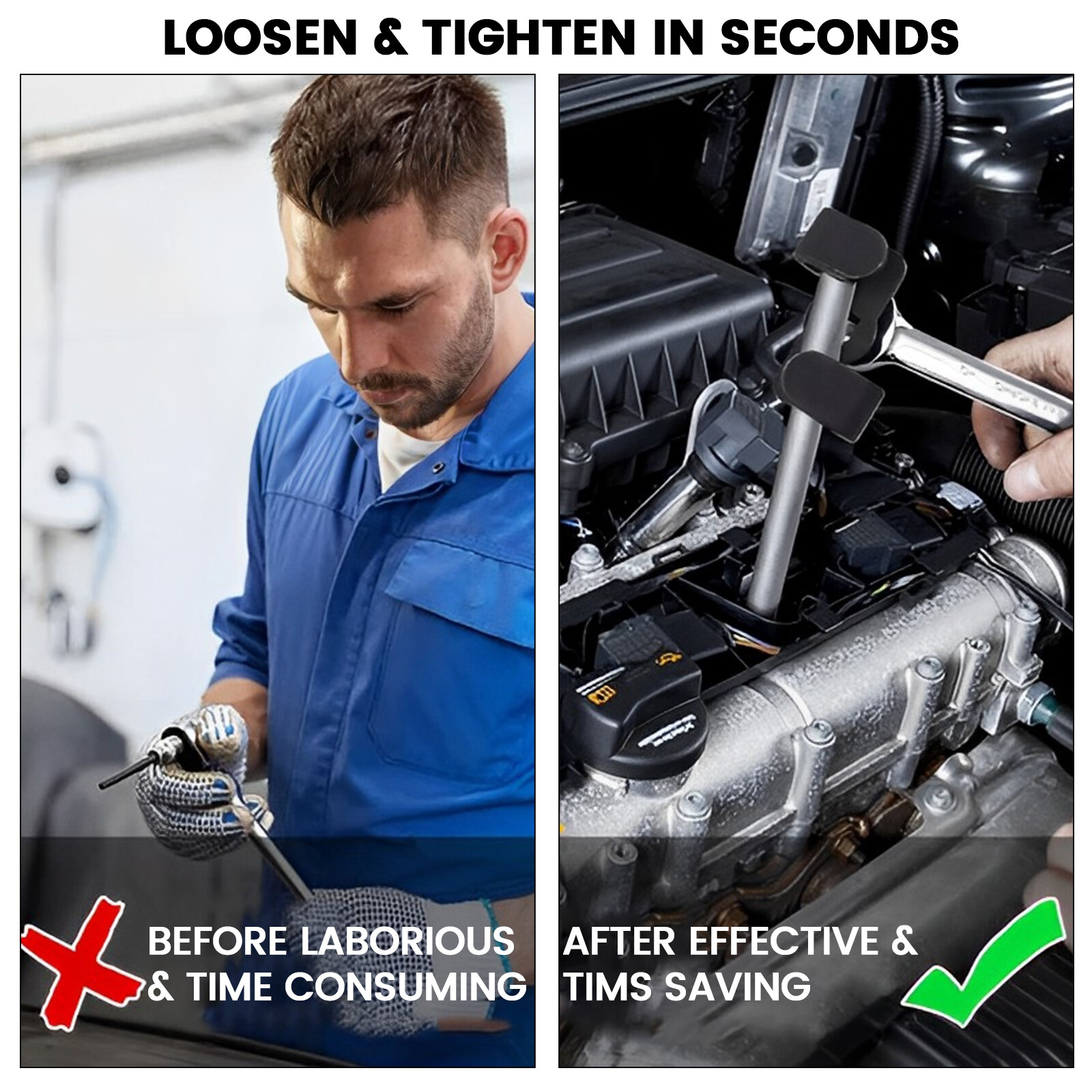 Wrench Extender Adaptor Universal Wrench Extension Tool Sturdy Leverage ...