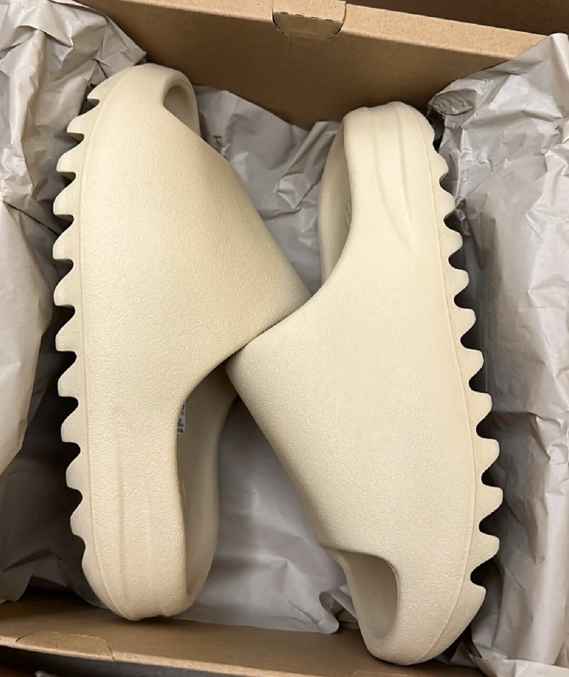 Adidas Yeezy Slide BONE FW6345 Used Slide Unisex Slipper Shoes! | eBay