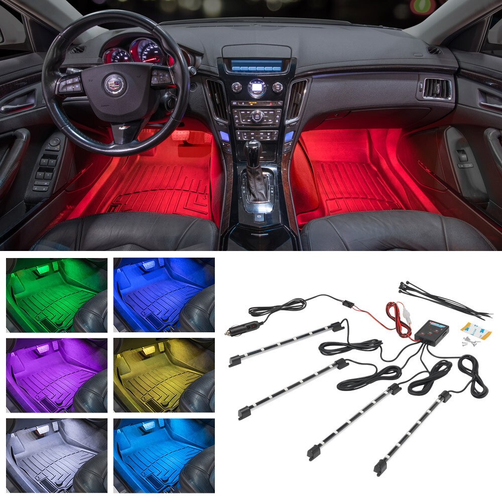 Vehicle Led Accent Lights STP Multi Color LED Lights, Car Interior,