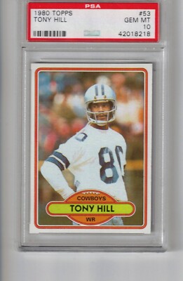 1980 TOPPS #53 TONY HILL COWBOYS PSA 10 F4069046-197 | eBay