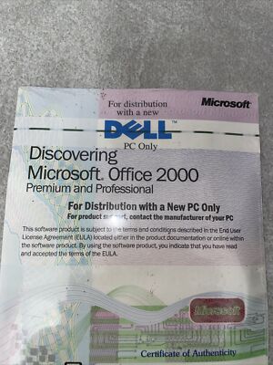 Microsoft Office 2000 Premium & Professional- With Product Key, Sleeved ...