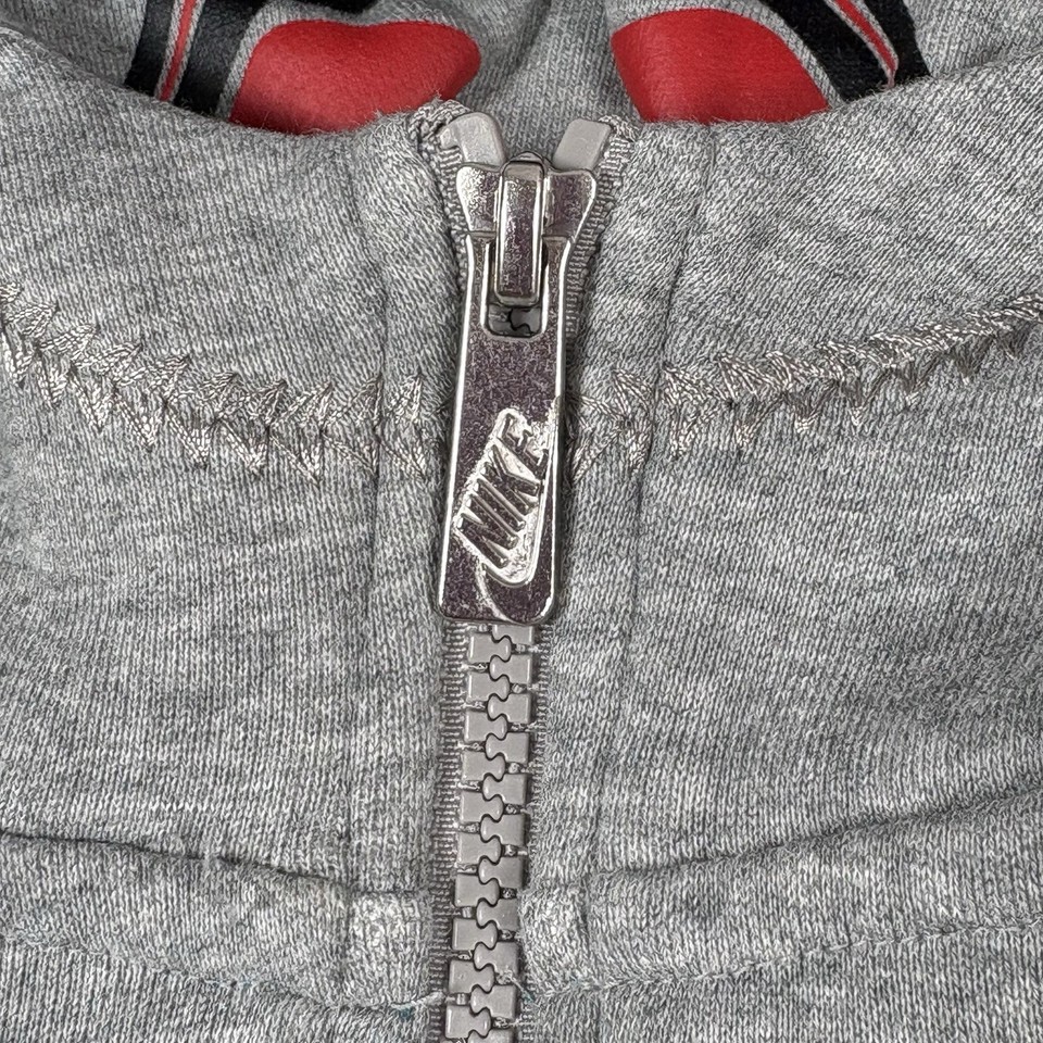 NIKE N7 07 Gray Hoodie Jacket Full Zip Aztec Native American Size Small ...
