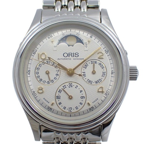 Oris Oris Moonphase Day Date Silver Dial 571 7433 40 61 TO206933 | eBay