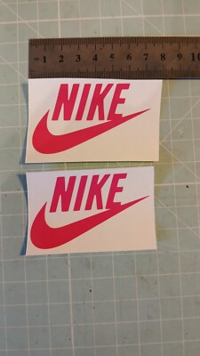 Nike stickers decals x2 pink | eBay UK
