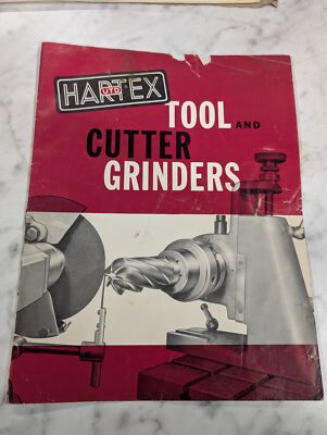 HARTEX TOOL AND CUTTER GRINDERS SALES BROCHURE INFORMATIONAL SHEET | eBay