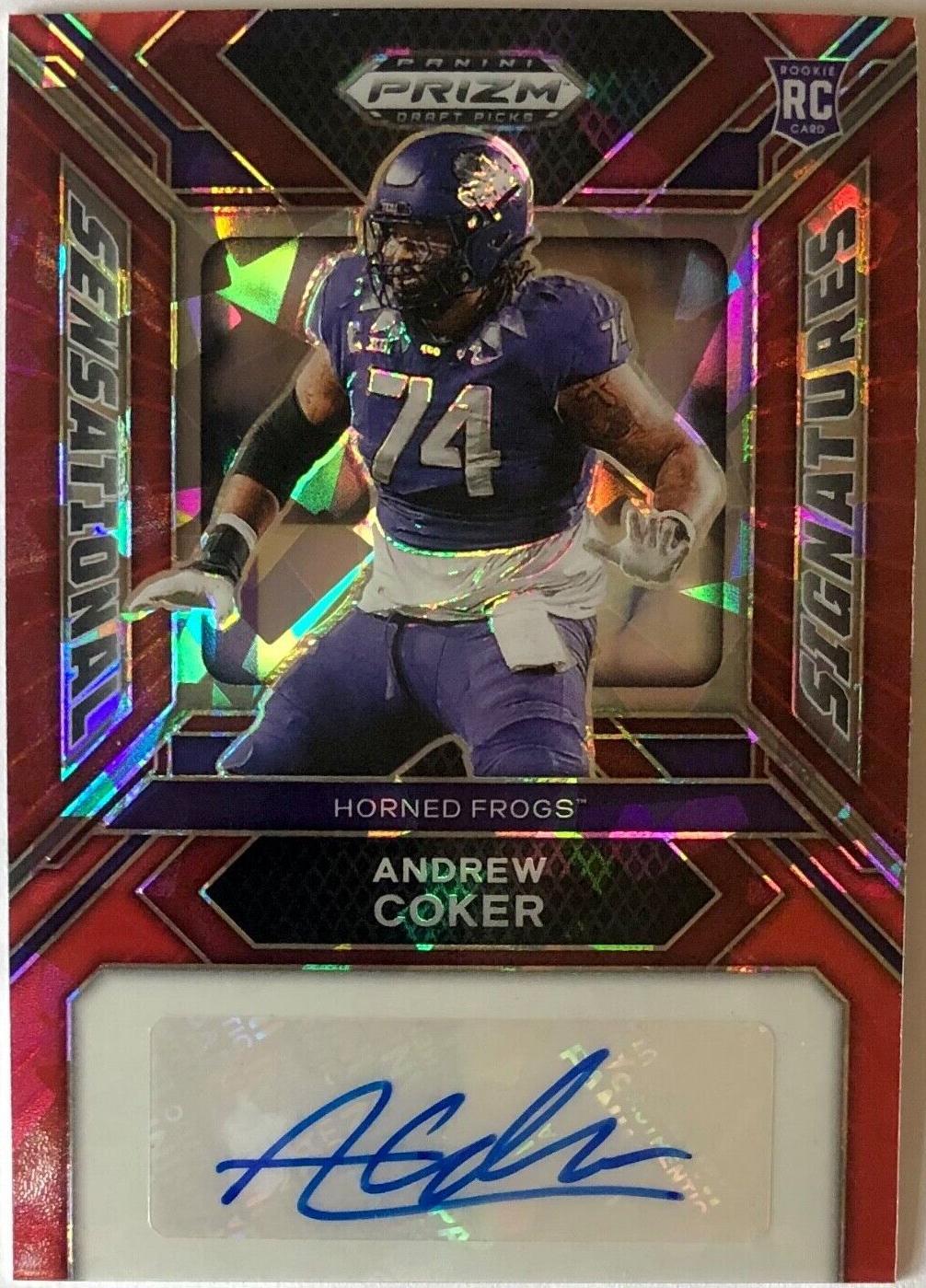 2024 Panini Prizm Draft Picks - Sensational Signatures Andrew Coker #SS ...