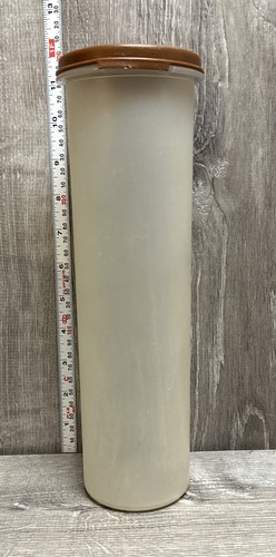 Tupperware Vintage 2 Piece Spaghetti Keeper 1661-3 with Brown Lid 1607 ...