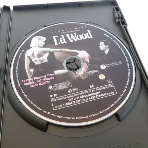Ed Wood 1994 DVD Johnny Depp Bill Murray Sarah Jessica Parker Patricia ...