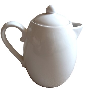 Starbucks White Ceramic Teapot Coffee Carafe Pitcher 23.6 fl. oz. 700 ...
