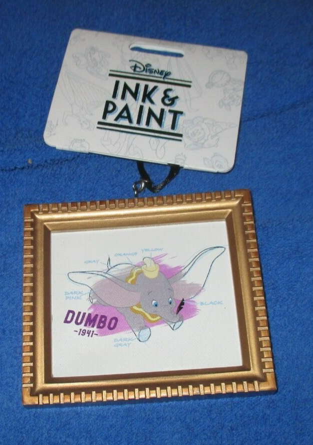 DUMBO Disney Parks INK & PAINT Christmas Canvass Ornament 2020 | eBay