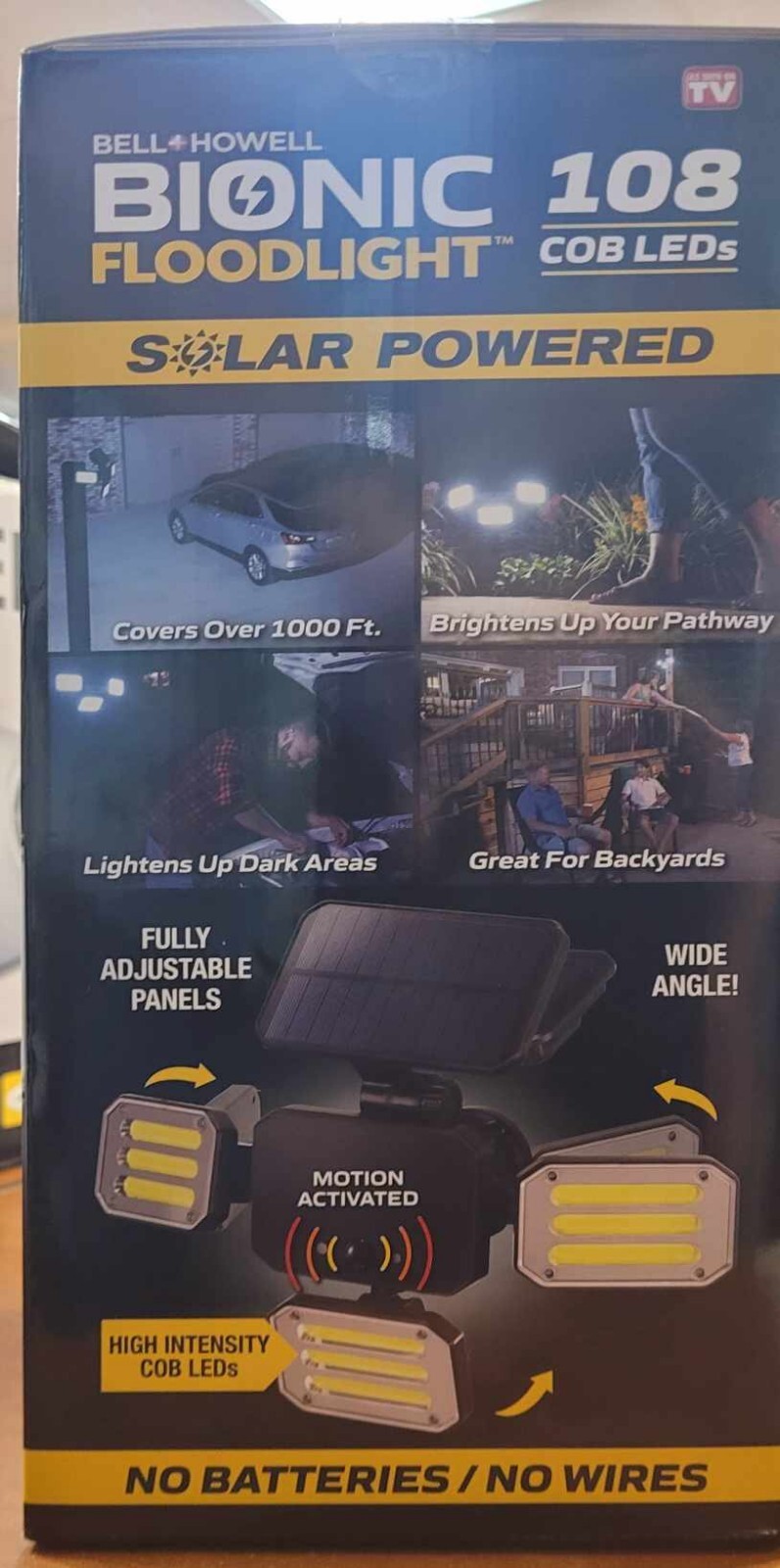 BRAND NEW! Bell+Howell Bionic Outdoor Solar Powered 108 COB LED ...