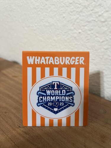 Texas Rangers Whataburger Table Tent Limited Edition | eBay