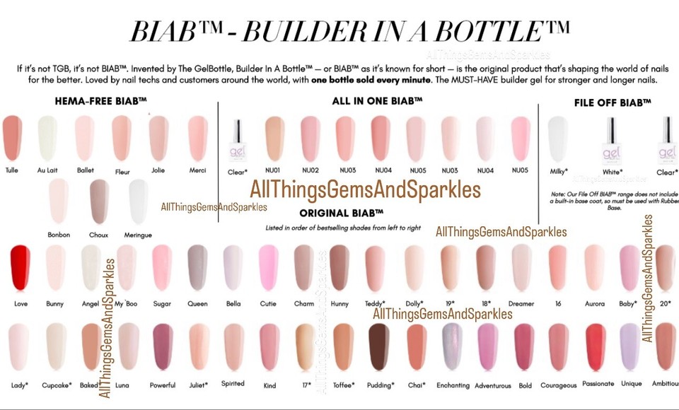 The Gel Bottle Builder BIAB In A Bottle Top Coat Dolly 18 19 Teddy ...