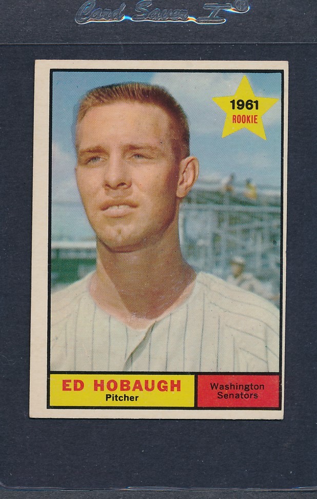 1961 Topps #129 Ed Hobaugh Senators VG/EX *626 | eBay
