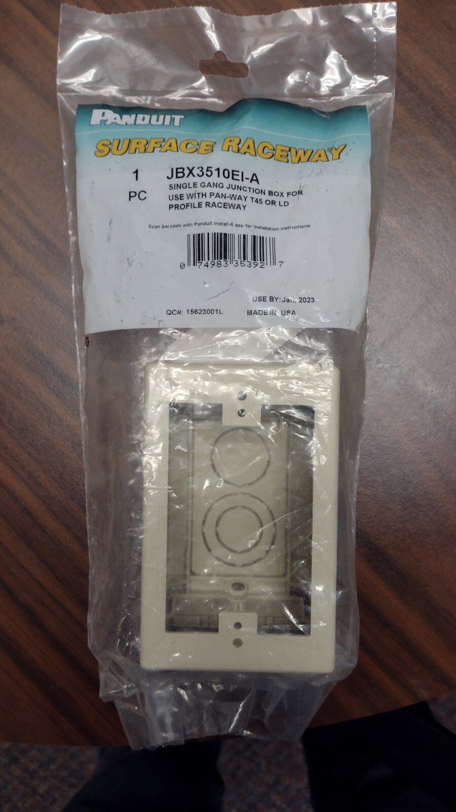 Single Gang Junction Box - Ivory - Panduit JBX3510EI-A | eBay