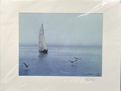 Vintage Framable Art Artist H. Atapour Sail Boats #2 1987 23/610 | eBay