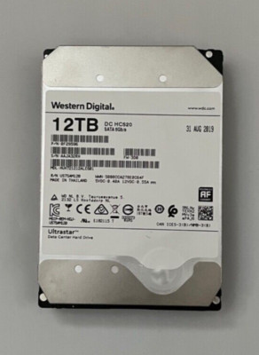 Western Digital 12TB Ultrastar DC HC520 3.5" SATA-III 6Gbps 7.2K HDD | eBay