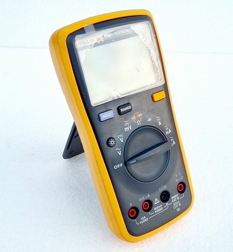 FLUKE 15B+ DIGITAL MULTIMETER 600 V Cat III safety rating 1000 V UNIT ...