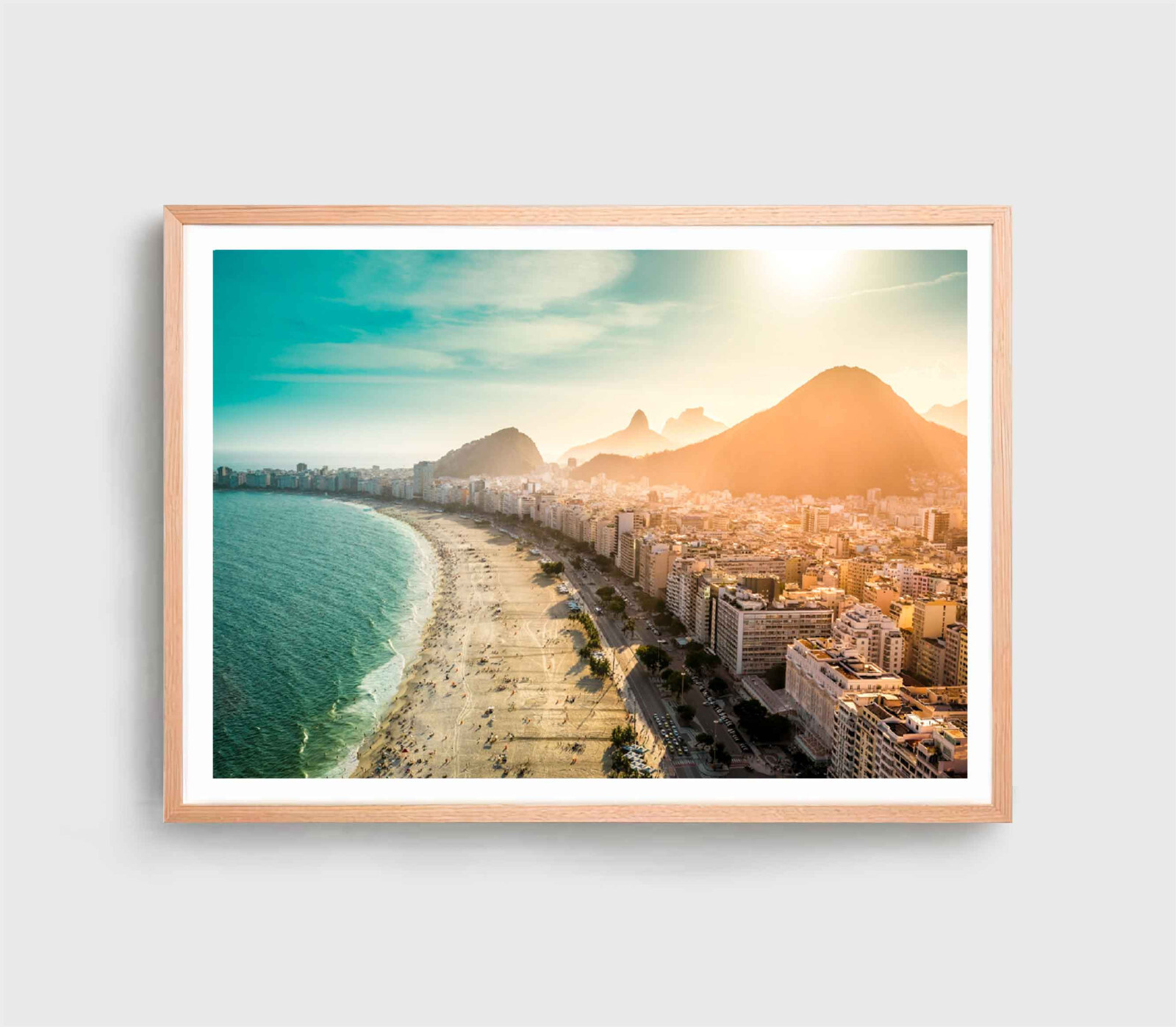 Rio De Janeiro Sea Print, Brazil Wall Art, Sea Framed Beach Wall Art ...