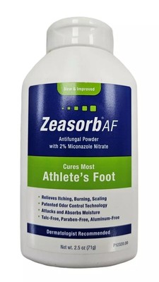 Zeasorb AF Antifungal Powder Athlete's Foot, etc 2.5oz Green Fast ...